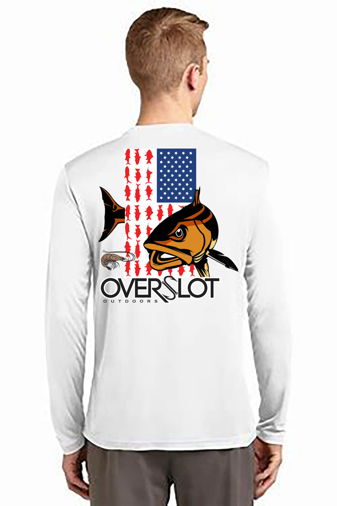 Redfish Flag long Sleeve Performance – Overslot Outdoors